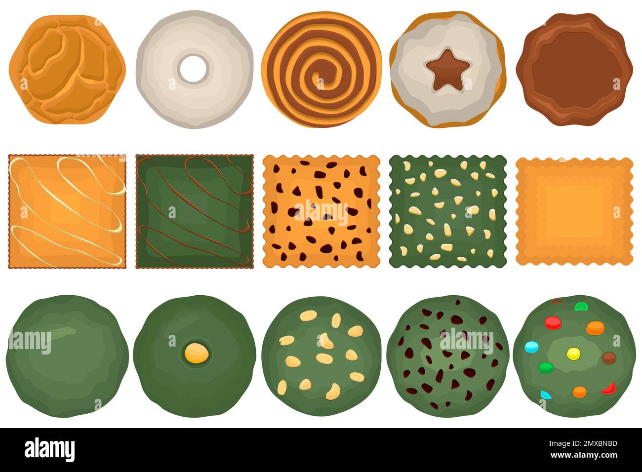 Big set homemade cookie different taste in pastry biscuit, large kit ...