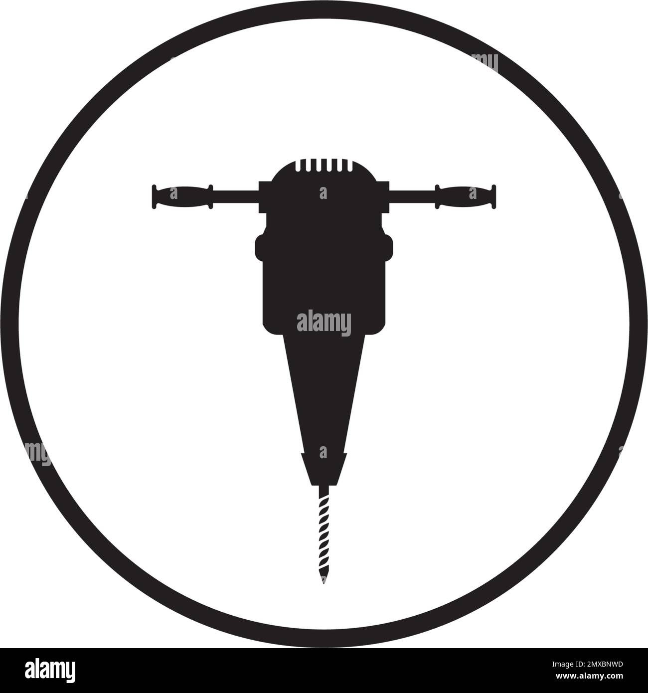 Drill tool icon vector illustration,construction icon and background ...