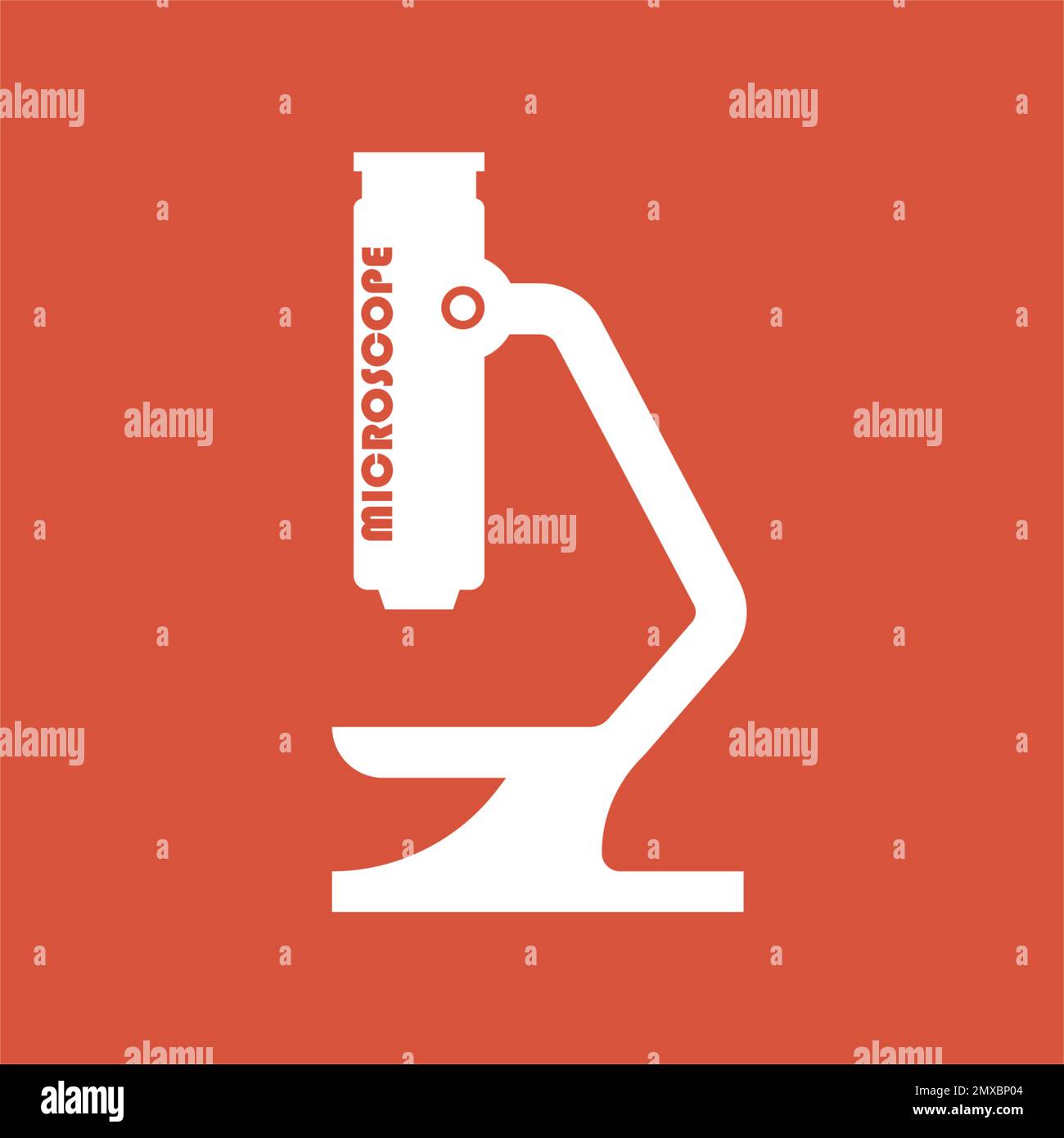 Microscope icon vector, logo design illustration and Medical background ...