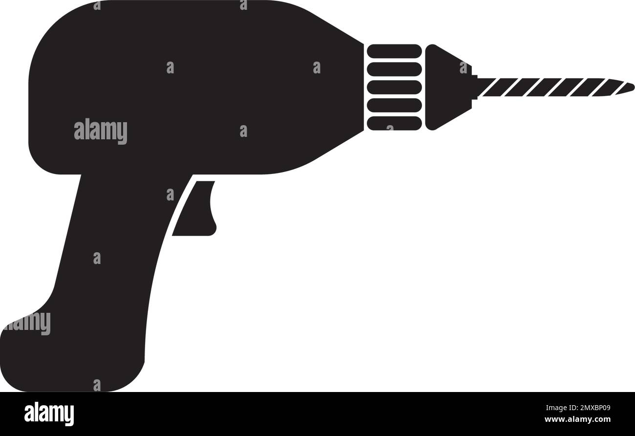 Drill tool icon vector illustration,construction icon and background ...
