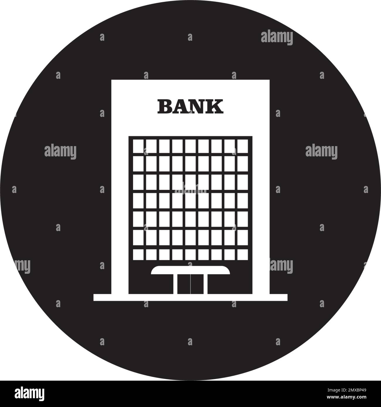 Office building sign icon in flat style. Apartment vector illustration ...