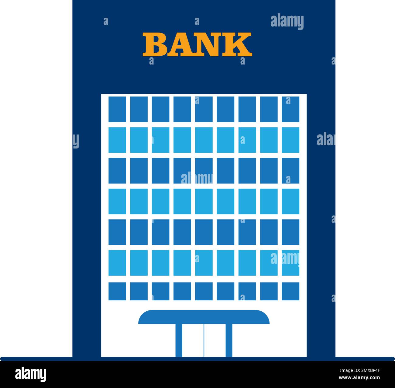 Office building sign icon in flat style. Apartment vector illustration ...