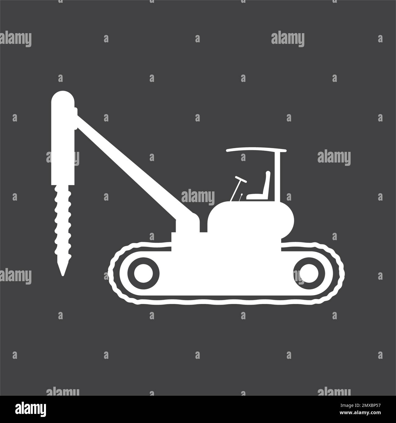 Drill tool icon vector illustration,construction icon and background ...