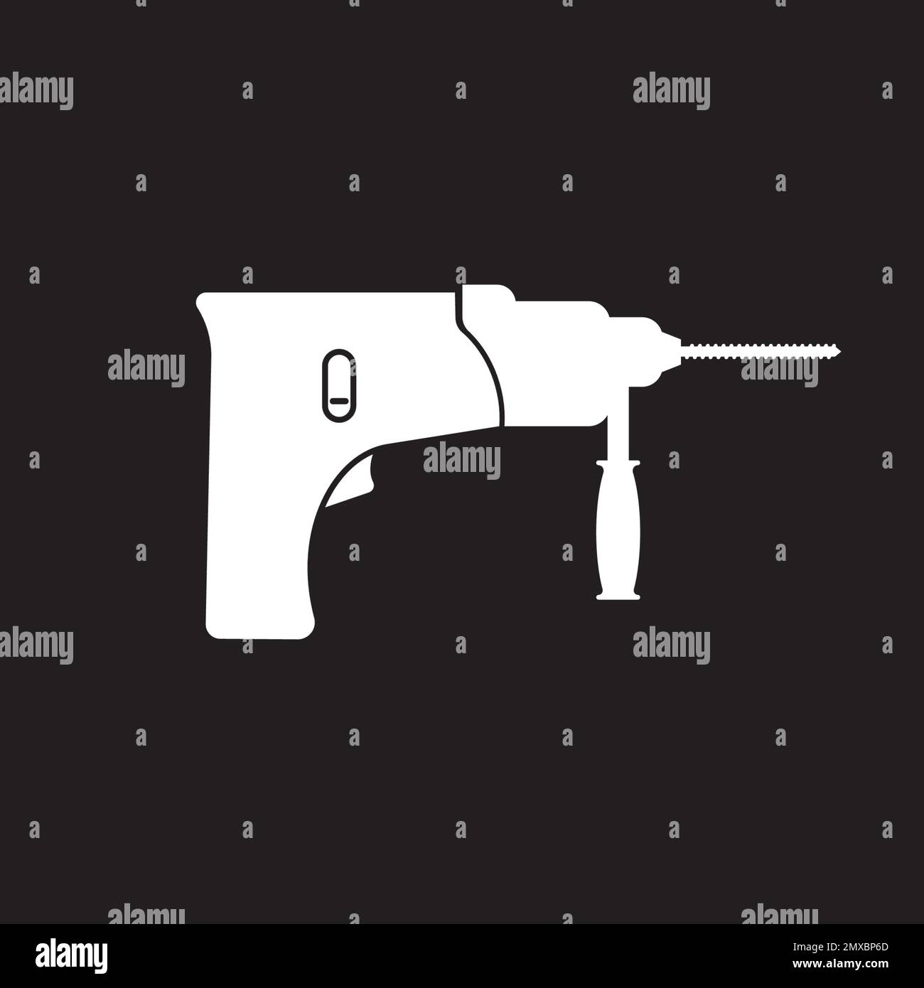 Drill tool icon vector illustration,construction icon and background ...