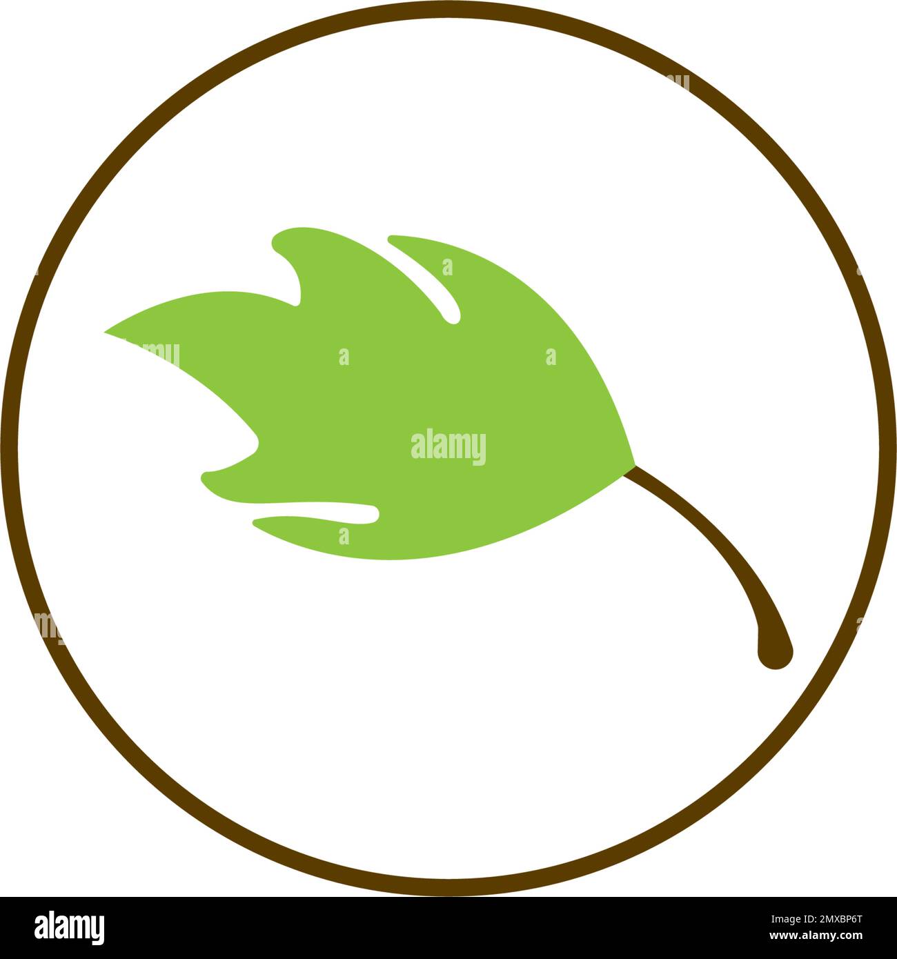 leaf icon vector design illustration template and background Stock ...