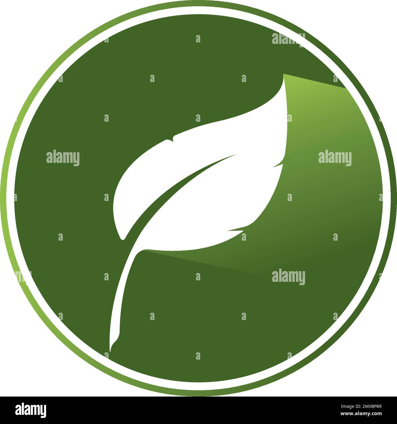 leaf icon vector design illustration template and background Stock ...