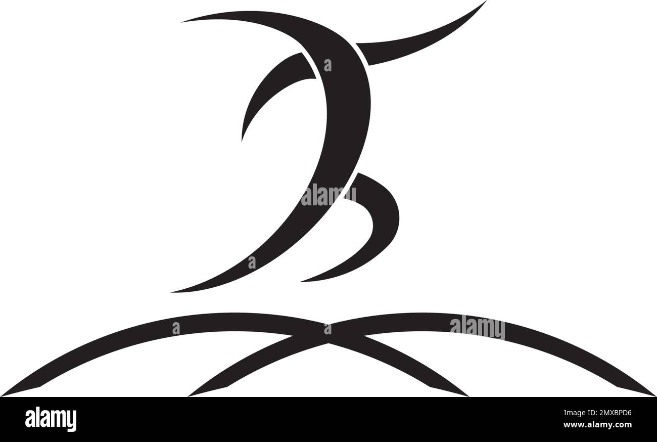 Running man vector icon. Simple flat symbol on white background Stock ...