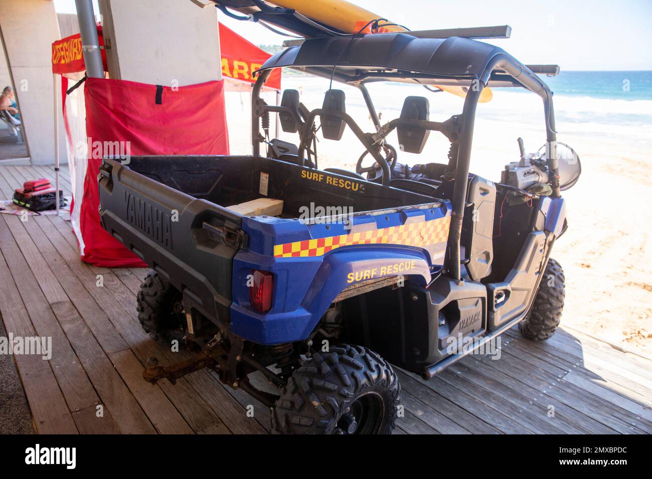 Surf rescue 4x4 beach vehicle at Newport Beach in Sydney,NSW,Australia ...