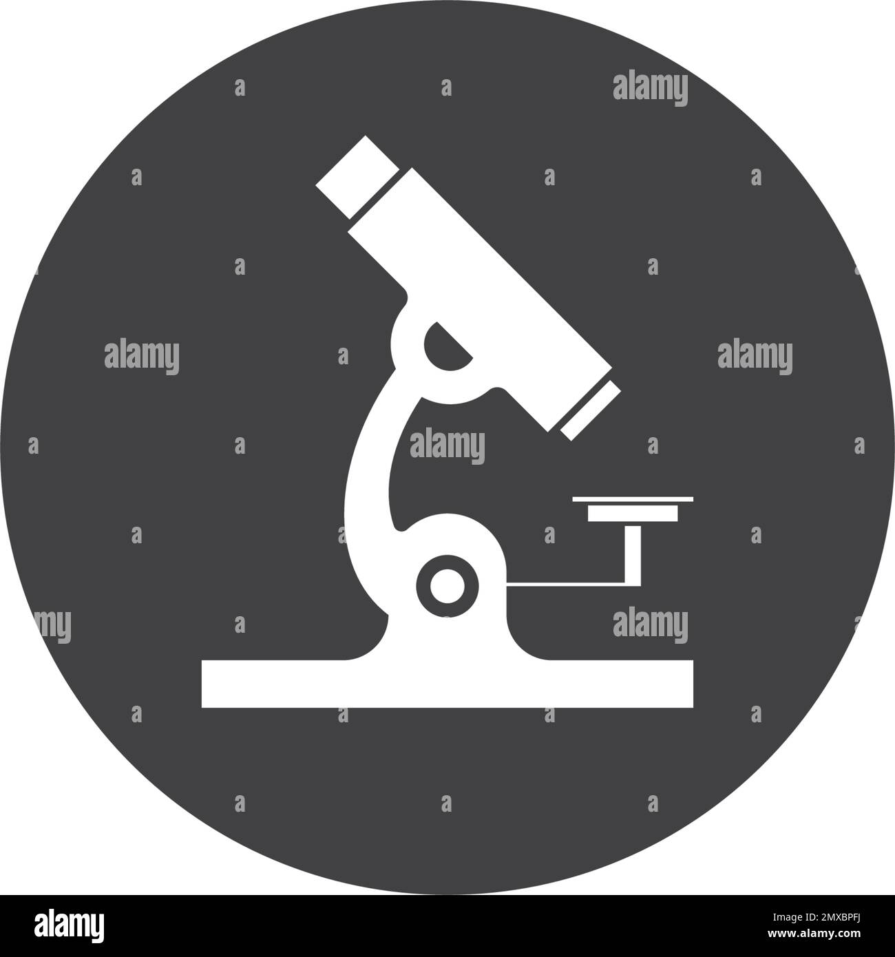 Microscope icon vector, logo design illustration and Medical background ...