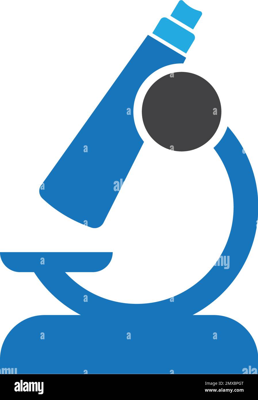 Microscope icon vector, logo design illustration and Medical background ...