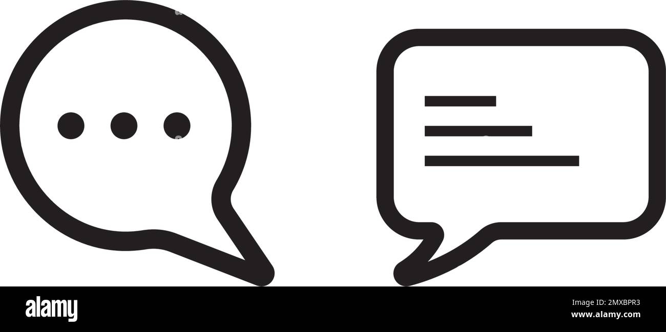 Speech bubble icon vector illustration logo design Stock Vector Image ...