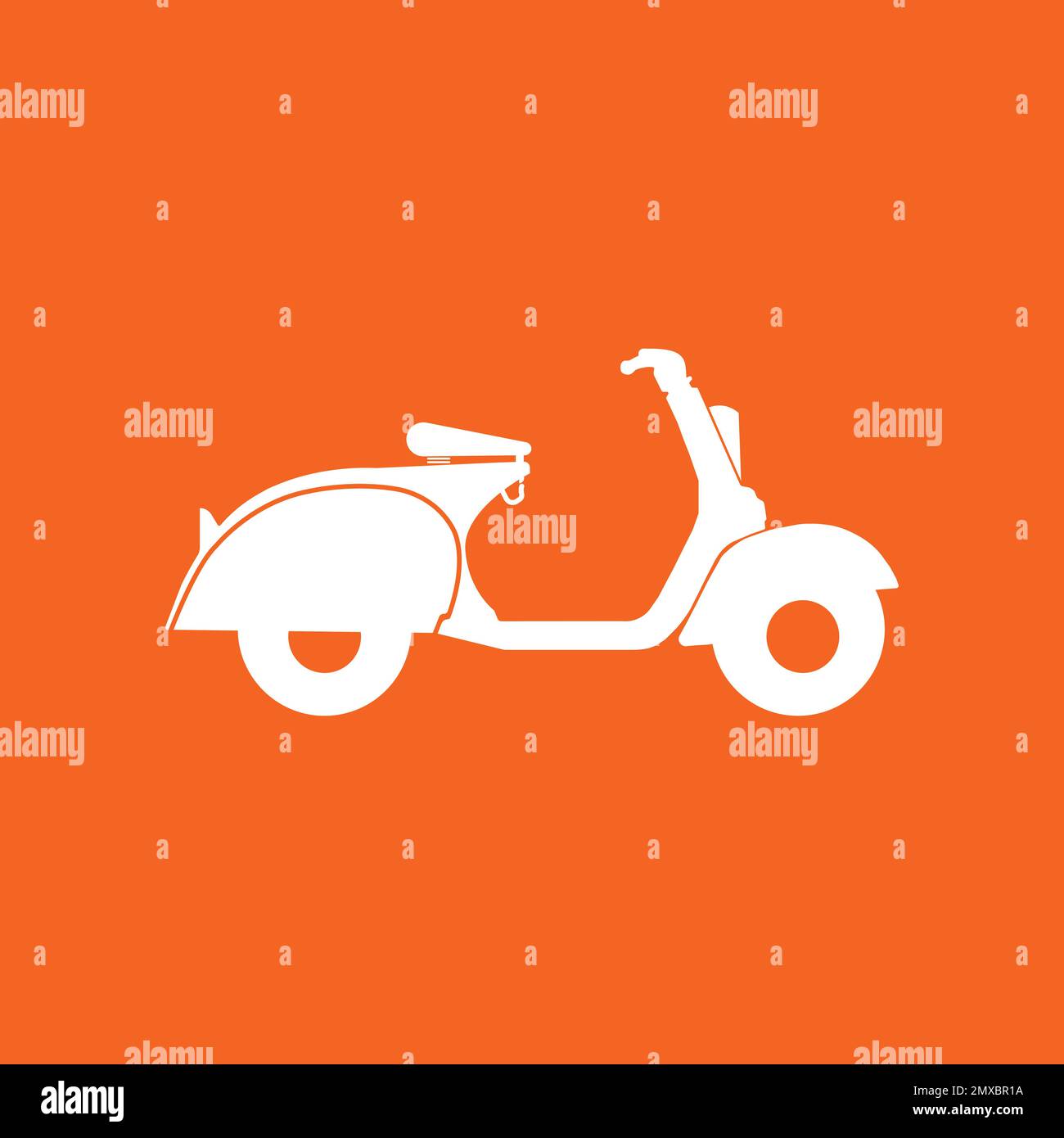 Scooter Logo design silhouette vector. Motorbike Logotype icon Stock ...