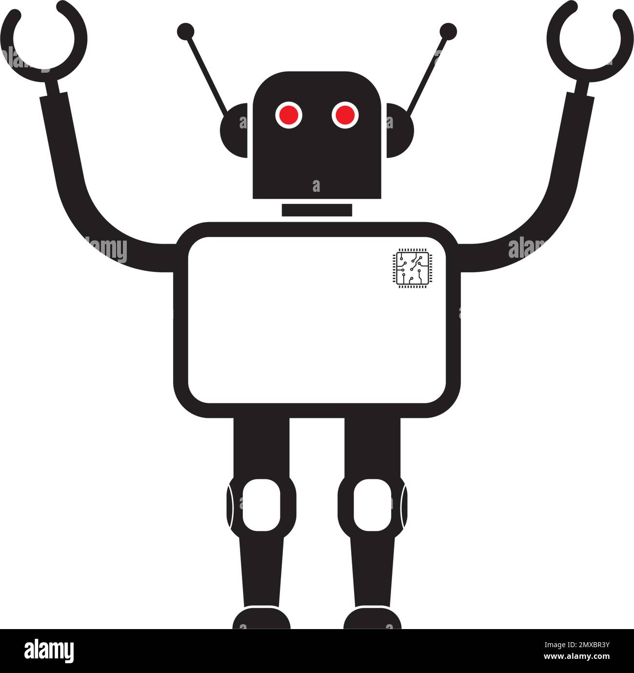 Friendly robot logo hi-res stock photography and images - Alamy