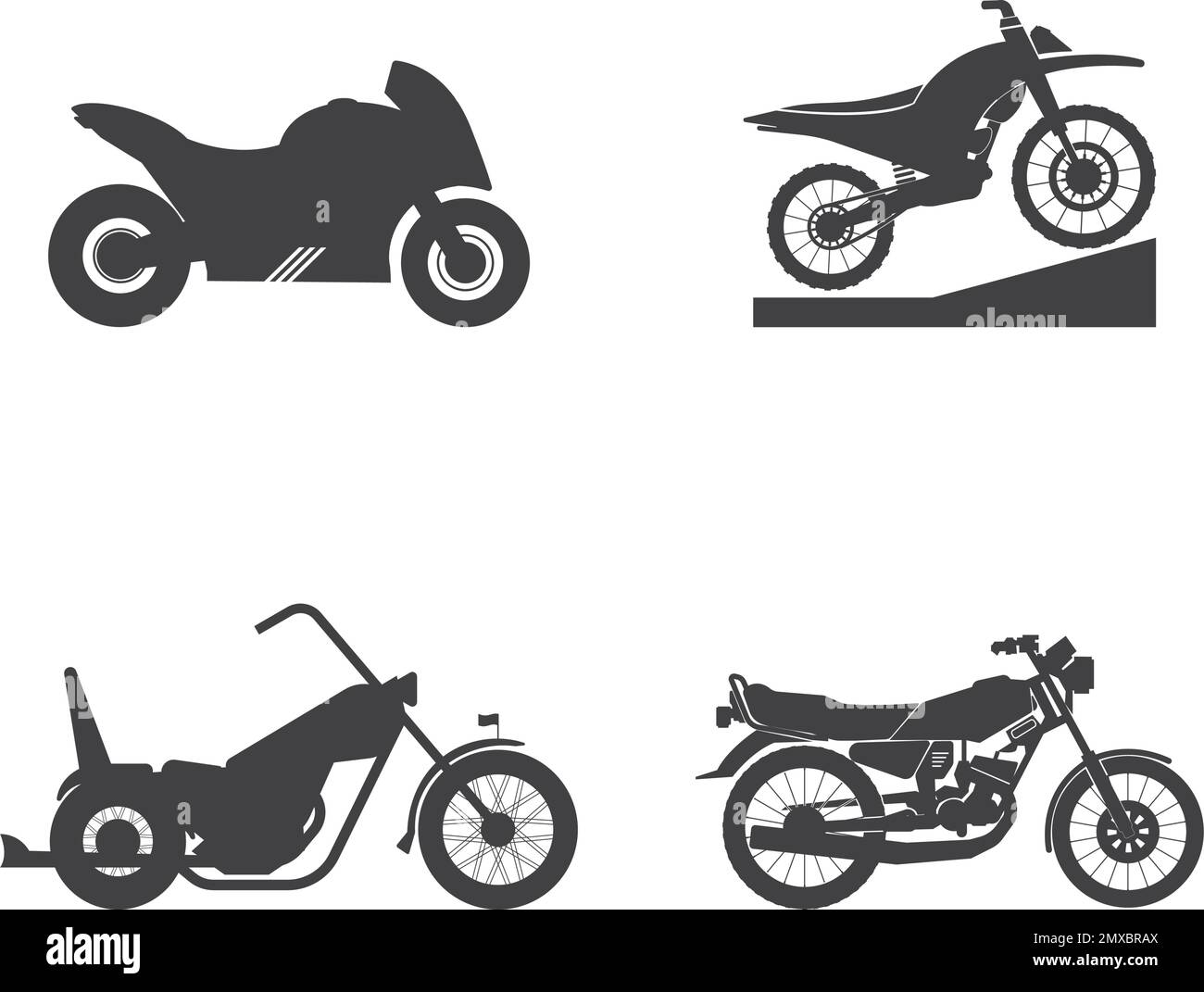 motorcycle Icon vector design illustration logo template Stock Vector ...
