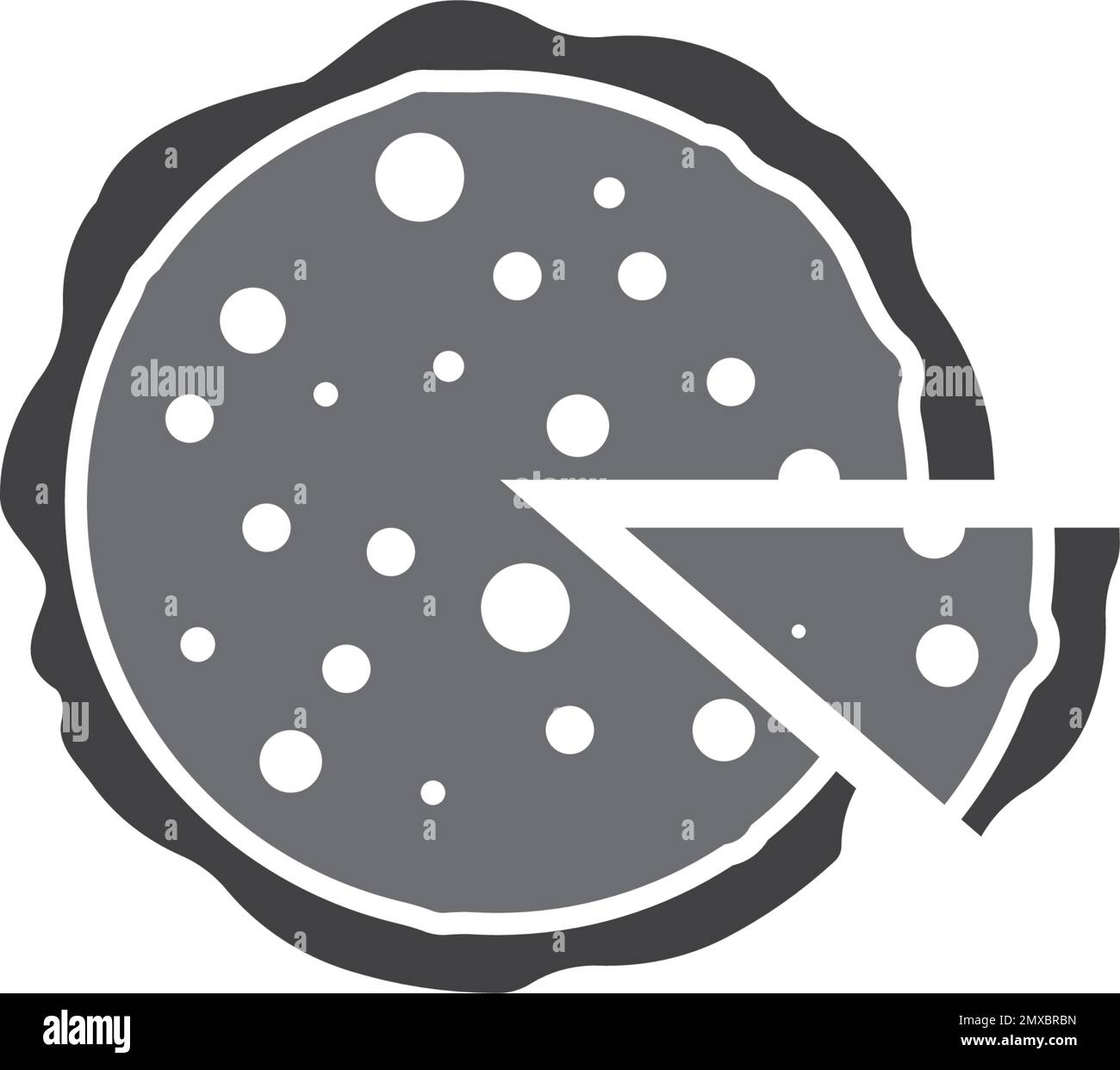 Whole pizza white background Stock Vector Images - Alamy