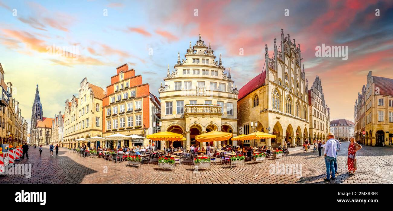 Old city of Muenster, Germany Stock Photo - Alamy