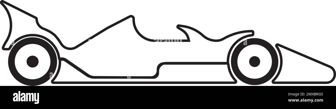 Racing car icon. Simple illustration of racing car vector icon for web ...