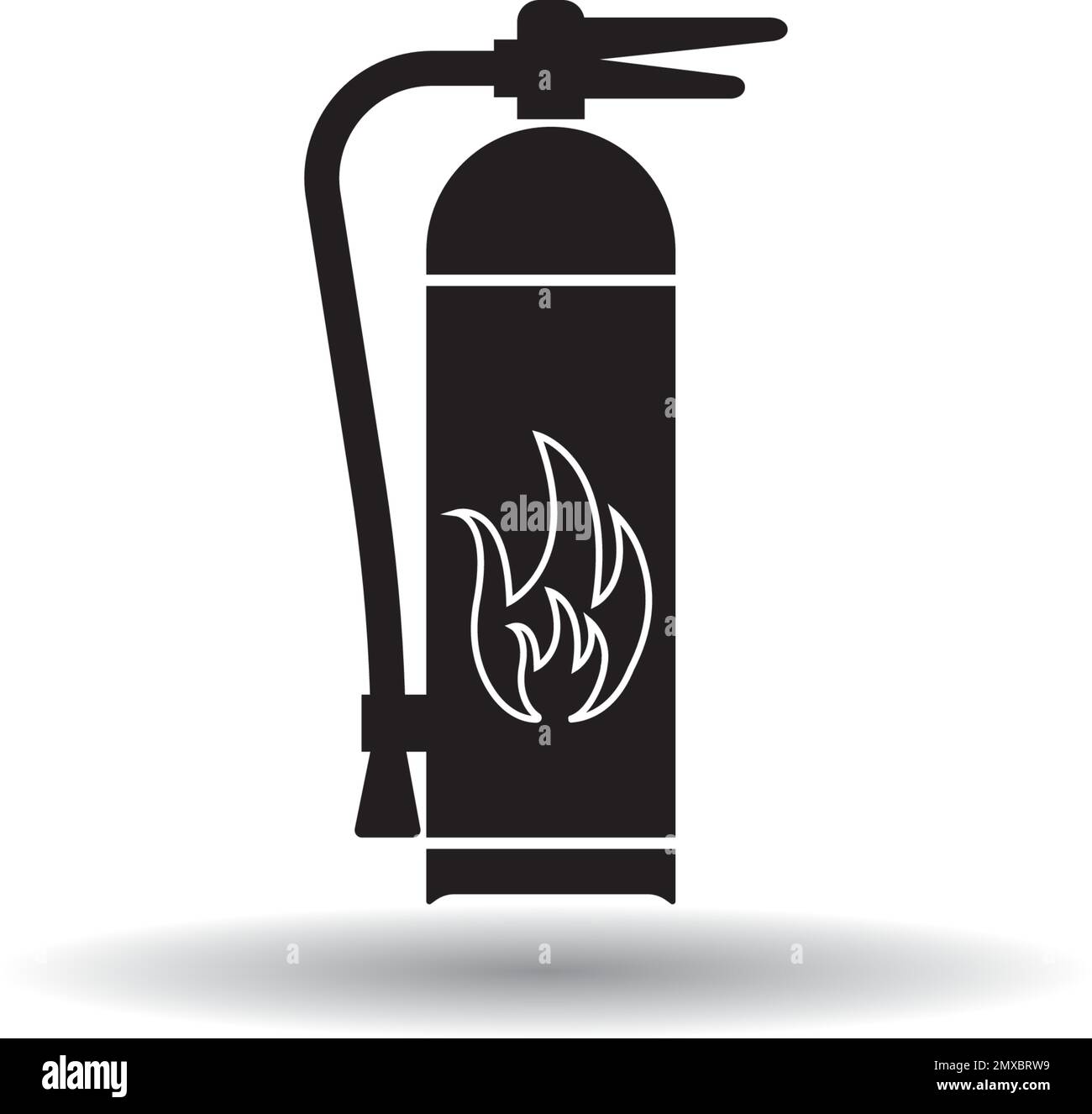 Fire extinguisher icon vector design logo template Stock Vector Image ...