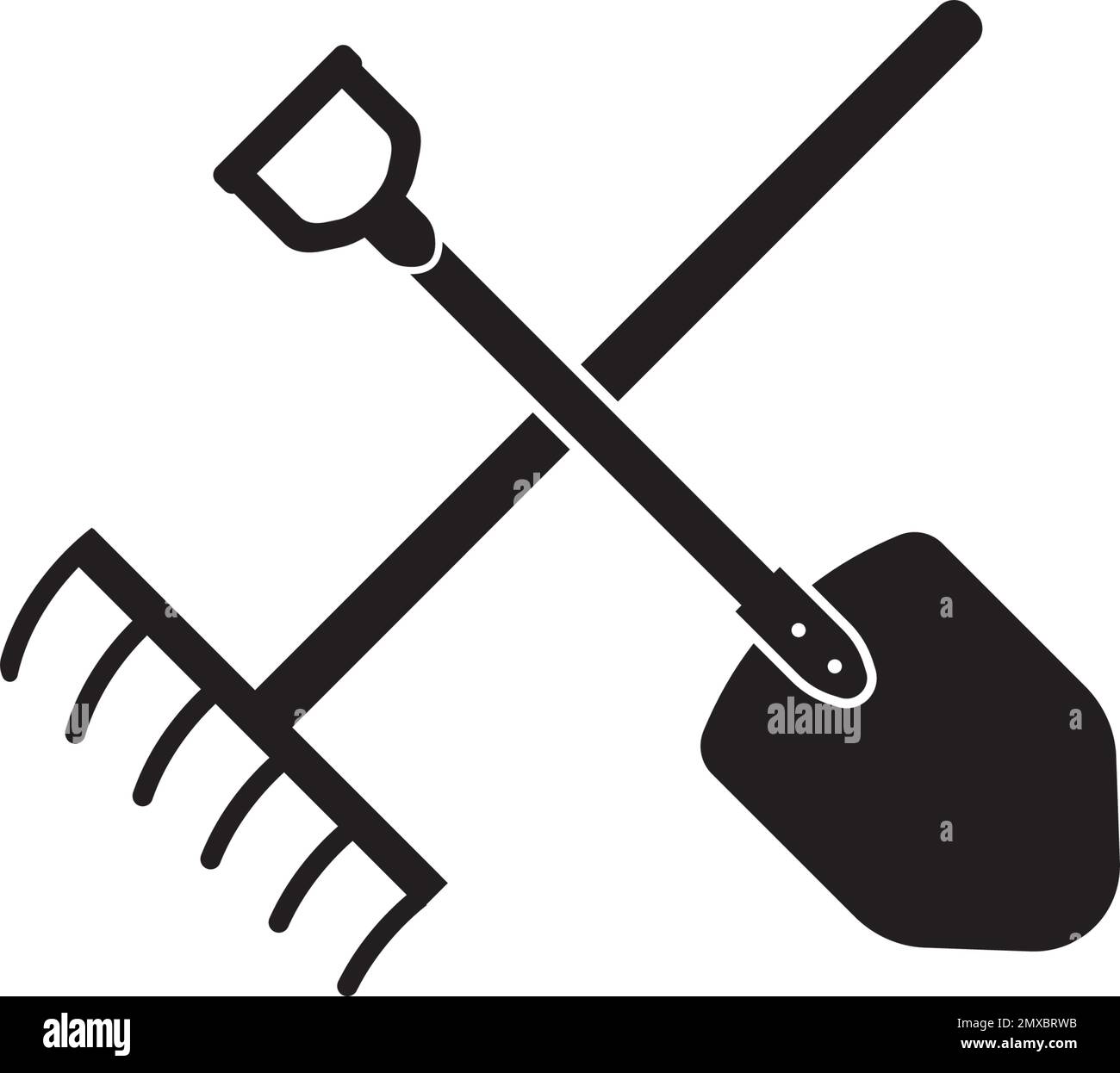 Vector snow shovel Black and White Stock Photos & Images - Alamy