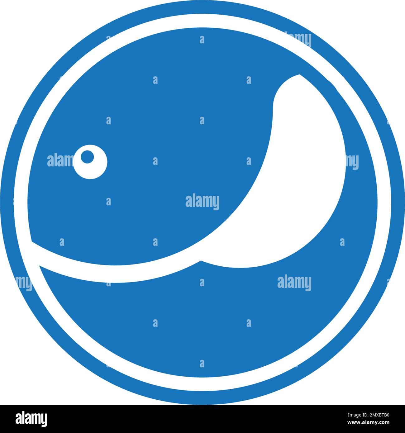 Stylized aquatic illustration Cut Out Stock Images & Pictures - Alamy