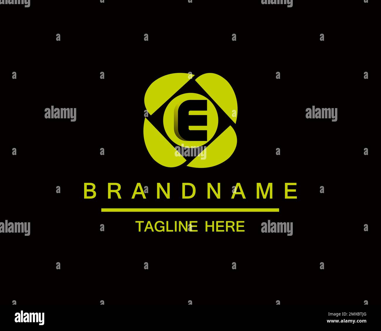 Initial Letter E Photography Logo Camera lens Concept. Capture Logo ...