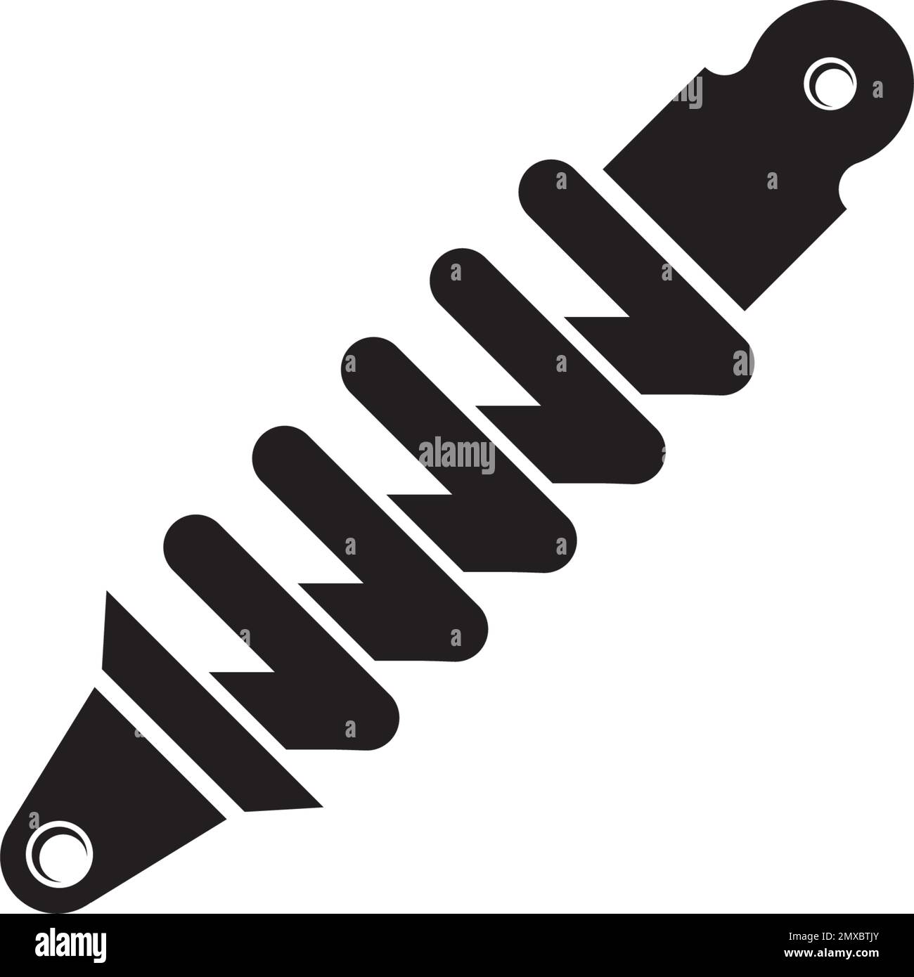 Shock absorber icon vector isolated,illustration logo design Stock ...