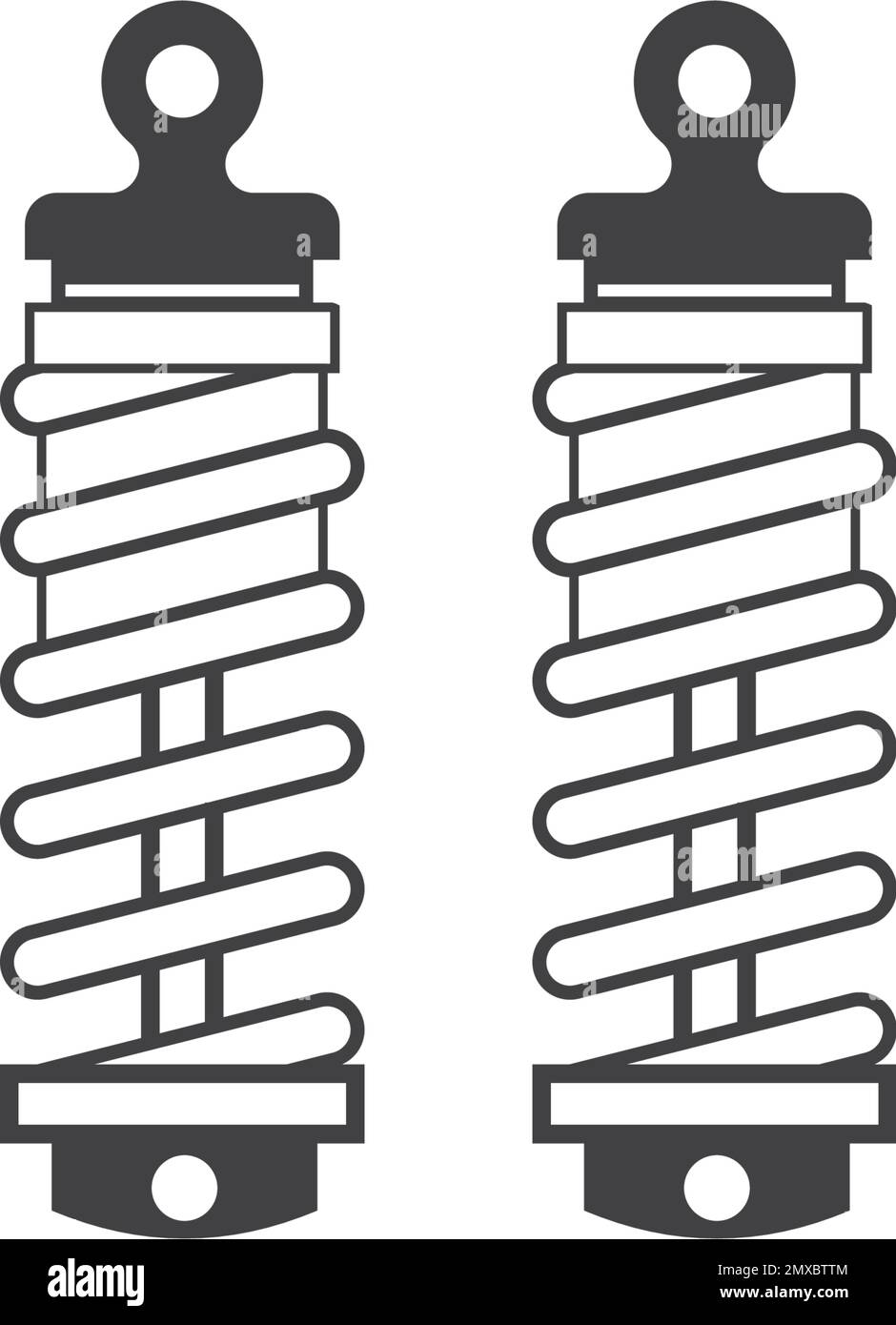 Shock absorber icon vector isolated,illustration logo design Stock ...