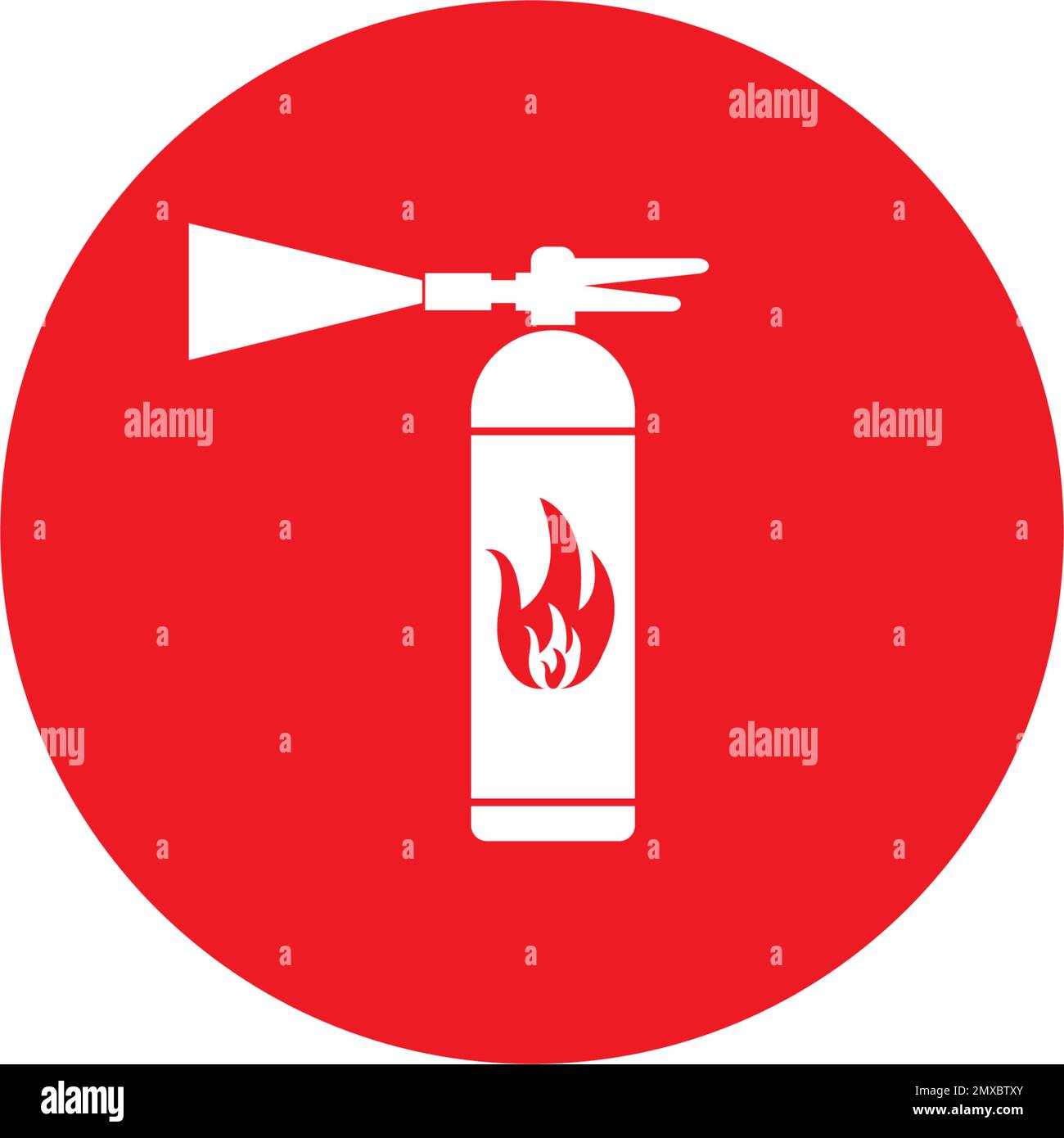 Fire extinguisher icon vector design logo template Stock Vector Image ...