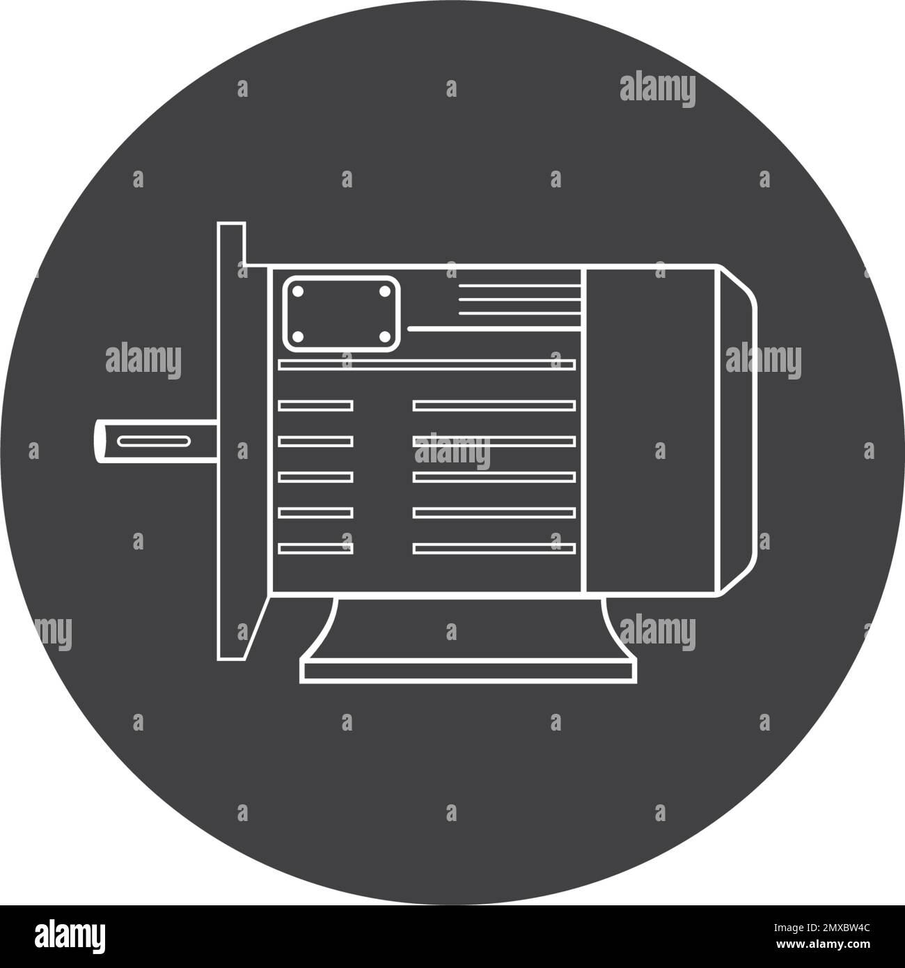 Electric motor icon vector illustration logo design Stock Vector Image ...