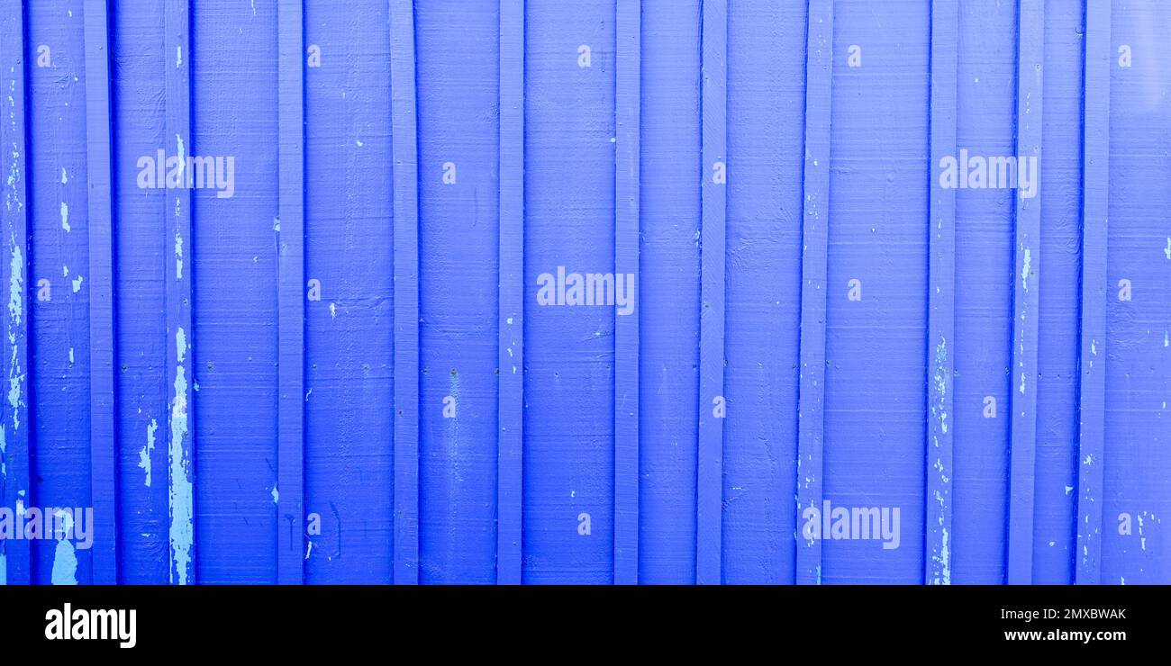 Wood blue old used ancient texture panoramic header for background ...