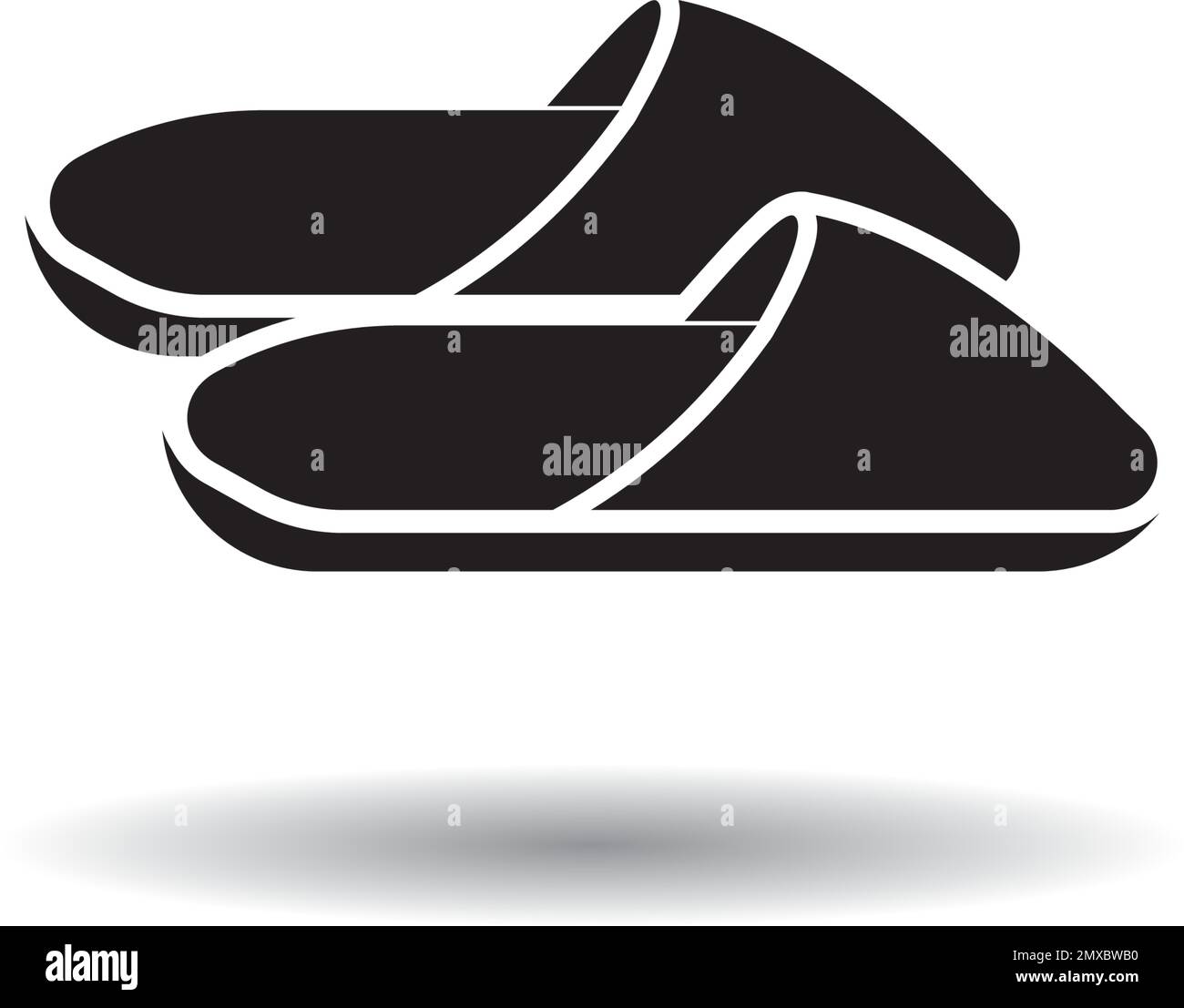 Slipper icon holiday travel Cut Out Stock Images & Pictures - Alamy