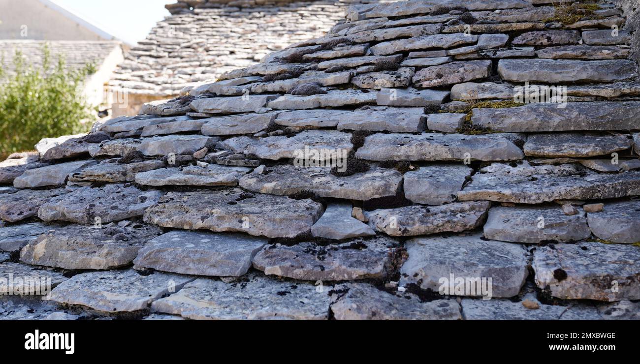 roof tiles stone grey from a medieval building for gray stones ...