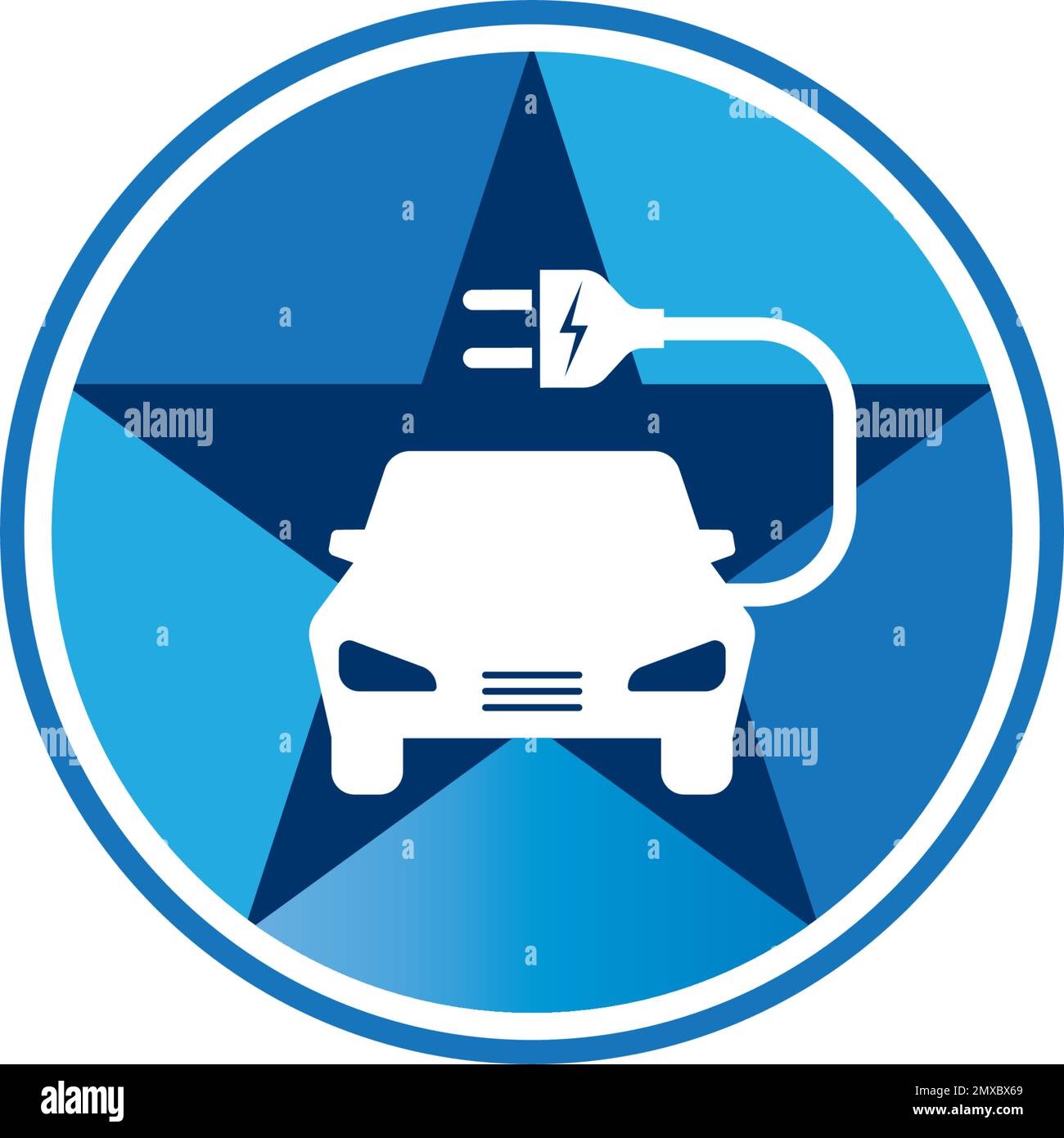 Electric car icon. Electrical cable plug charging symbol. Vector ...