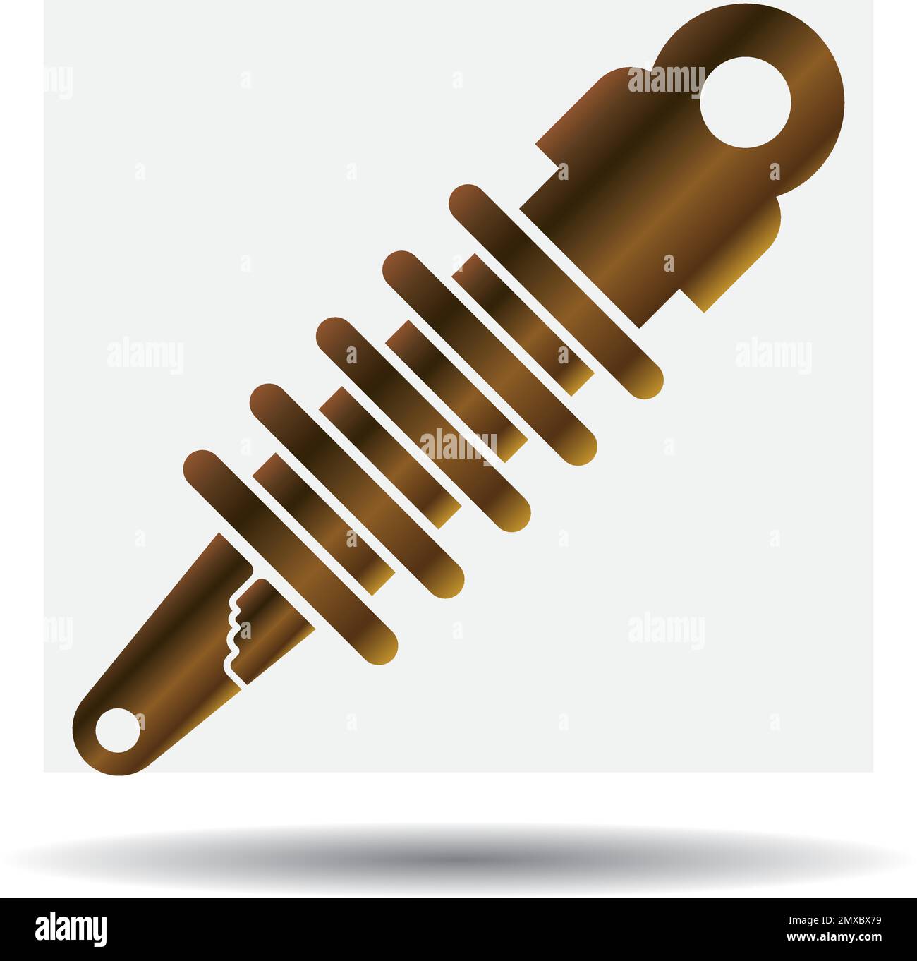 Shock absorber icon vector isolated,illustration logo design Stock ...