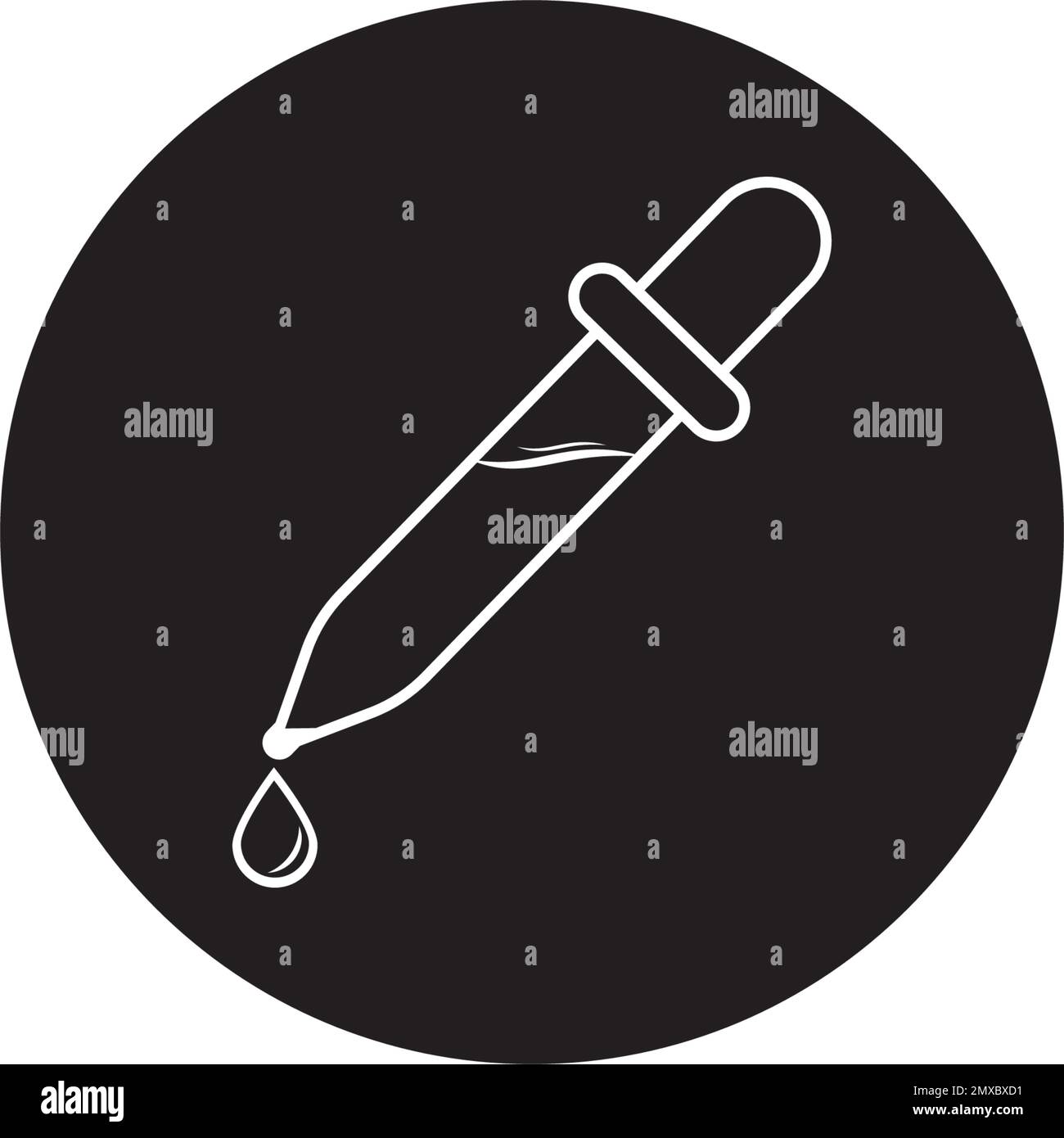 Test tube with drop. medical and chemical icon. Vector illustration ...