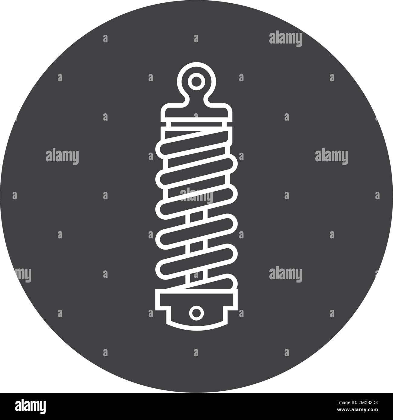Shock absorber icon vector isolated,illustration logo design Stock ...