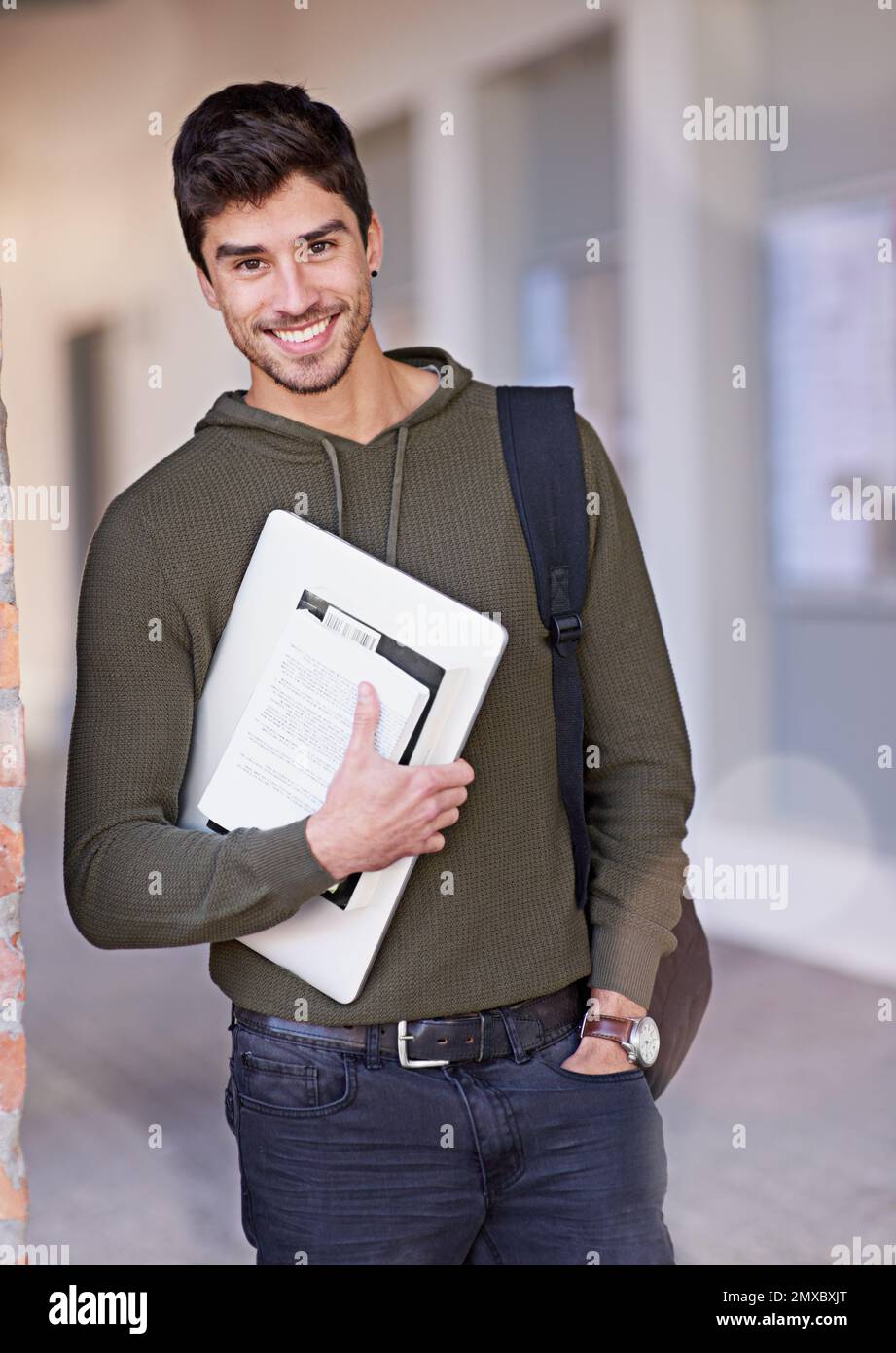 Knowledge empowers you. Cropped portrait of a handsome young man ...