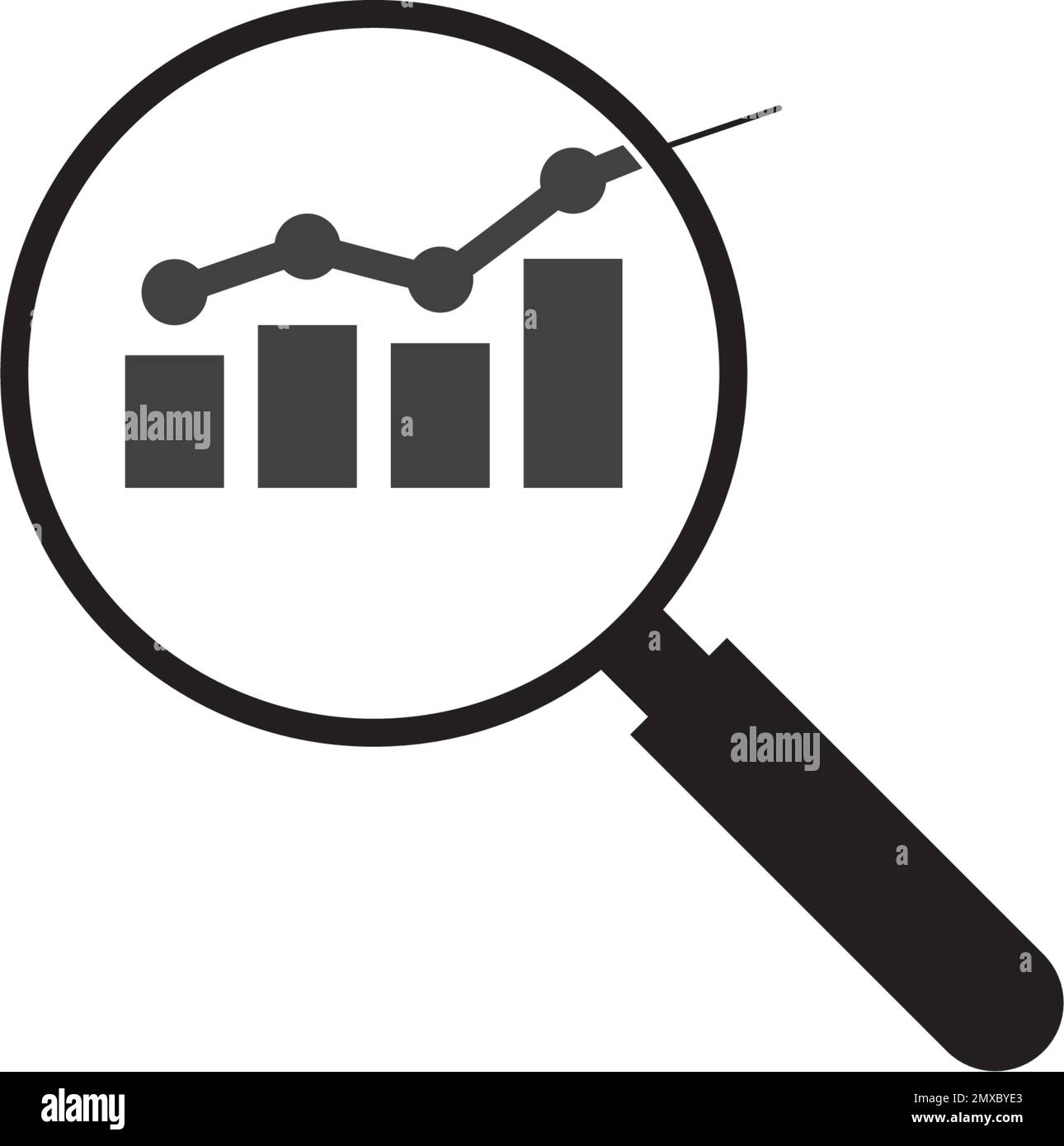 Analysis icon, Vector illustration logo design Stock Vector Image & Art ...