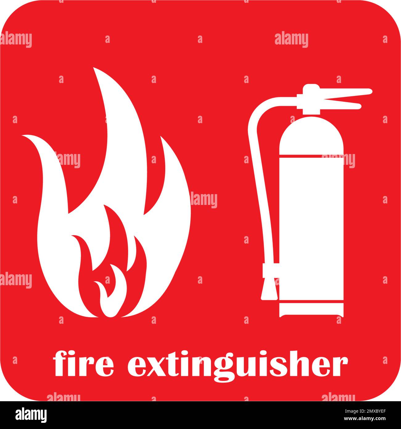 Fire extinguisher icon vector design logo template Stock Vector Image ...