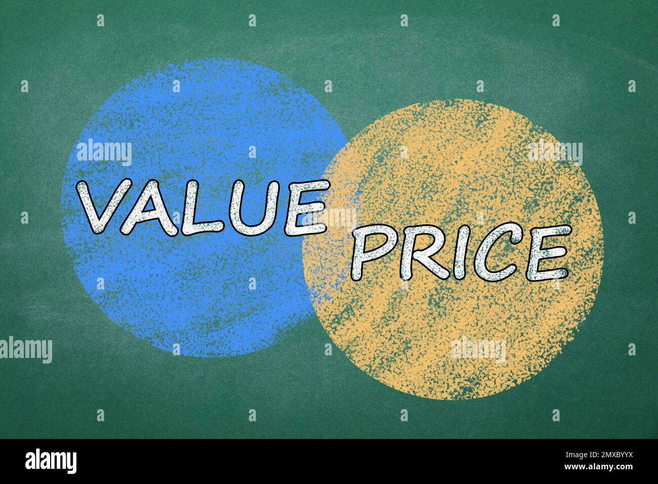 Value written on blackboard hi-res stock photography and images - Alamy
