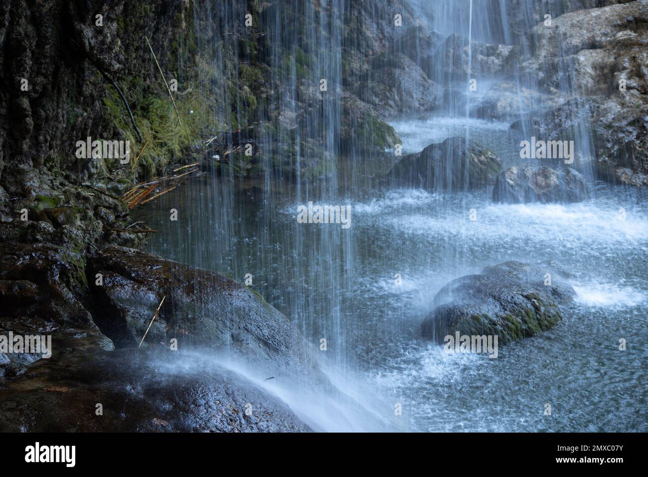 A road under a waterfall hi-res stock photography and images - Alamy