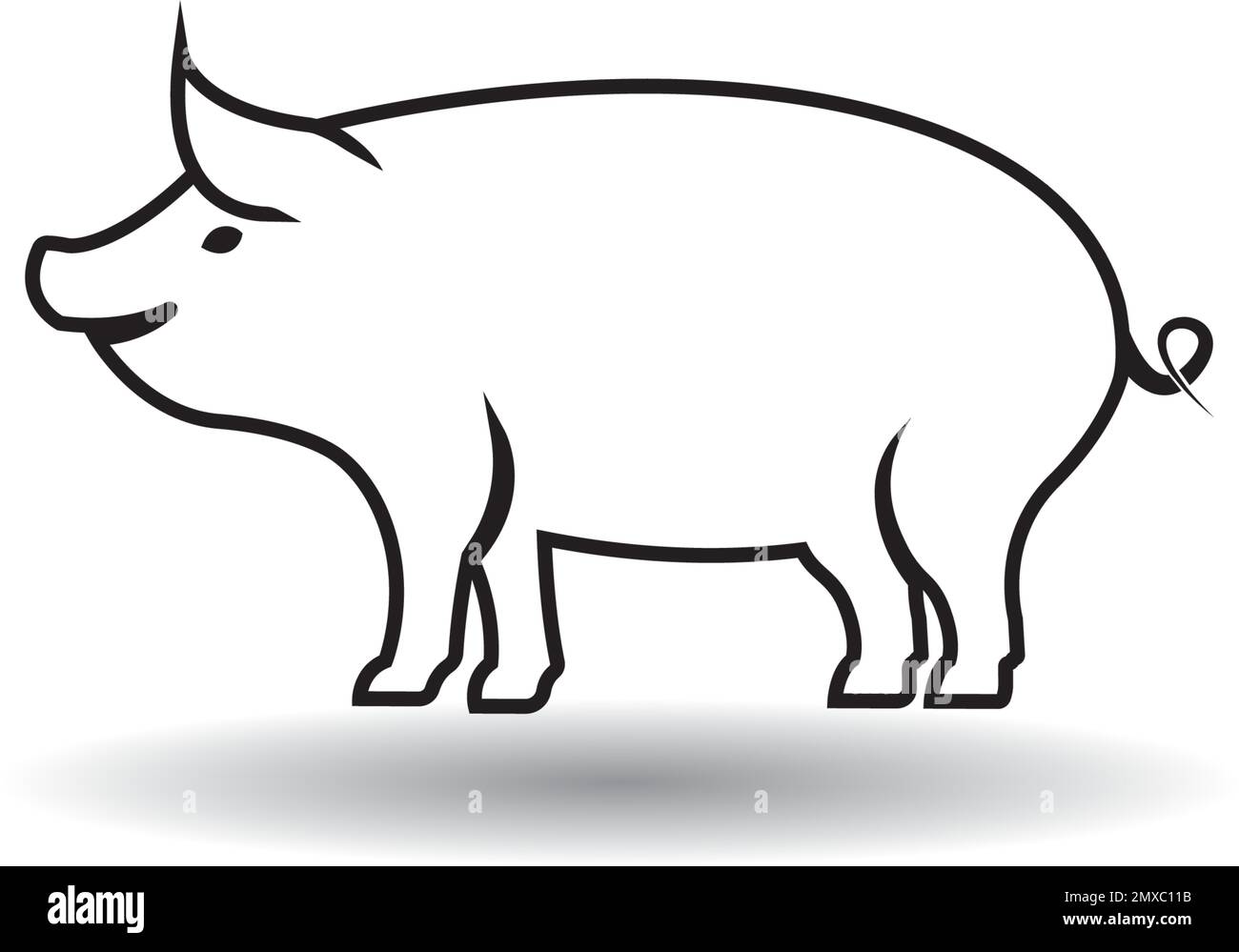 Pig icon vector design illustration template Stock Vector Image & Art ...