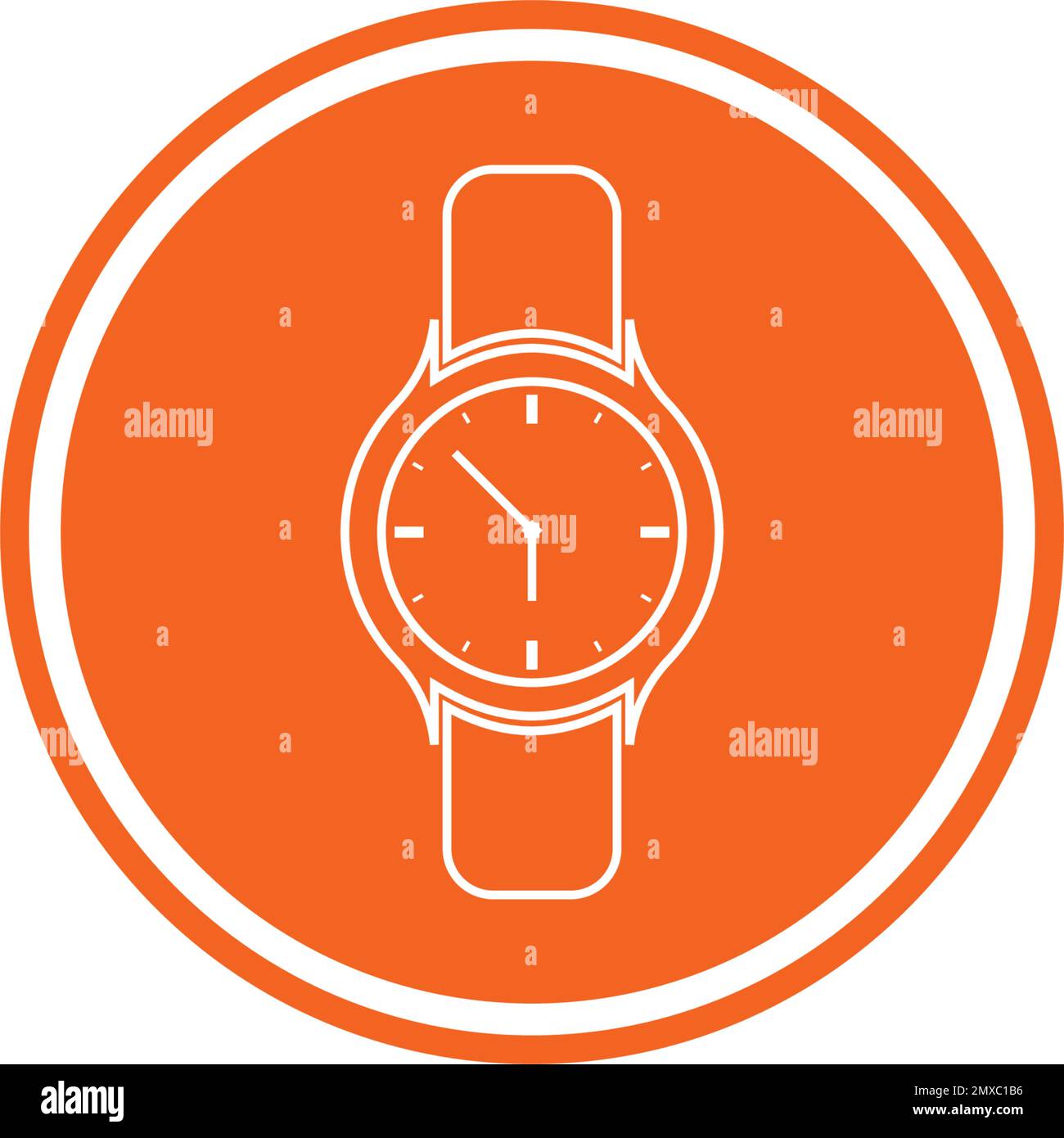 Wristwatch icon vector illustration logo design and background Stock ...