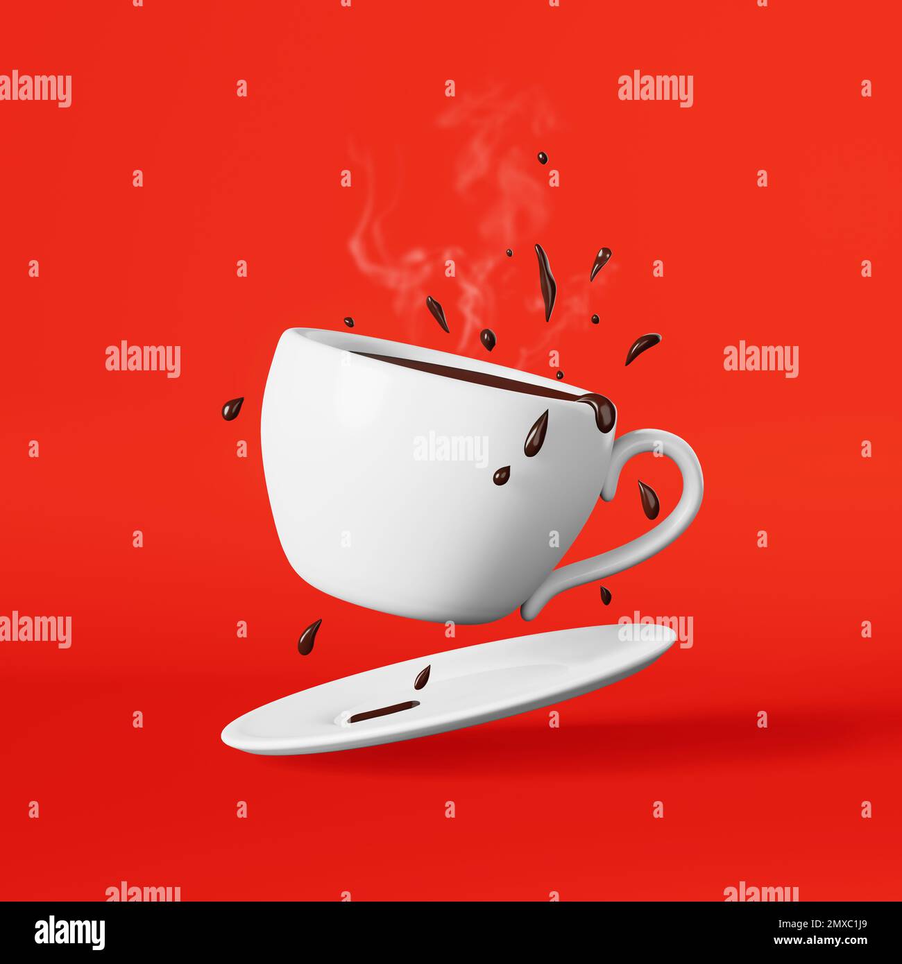 Flying hot chocolate porcelain hi-res stock photography and images - Alamy