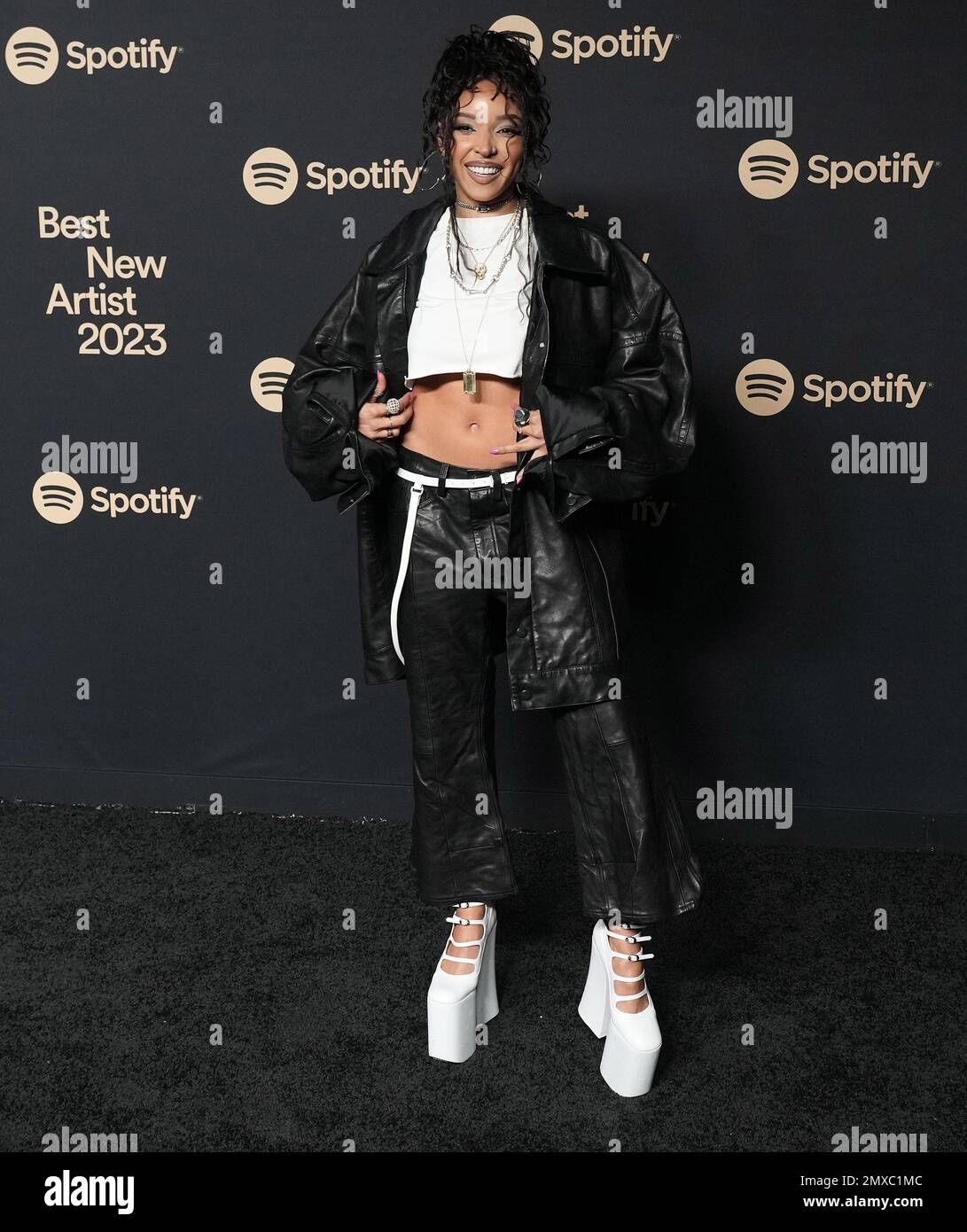 West Hollywood, CA, February 2, 2023. Tinashe arrives at the Spotify's ...