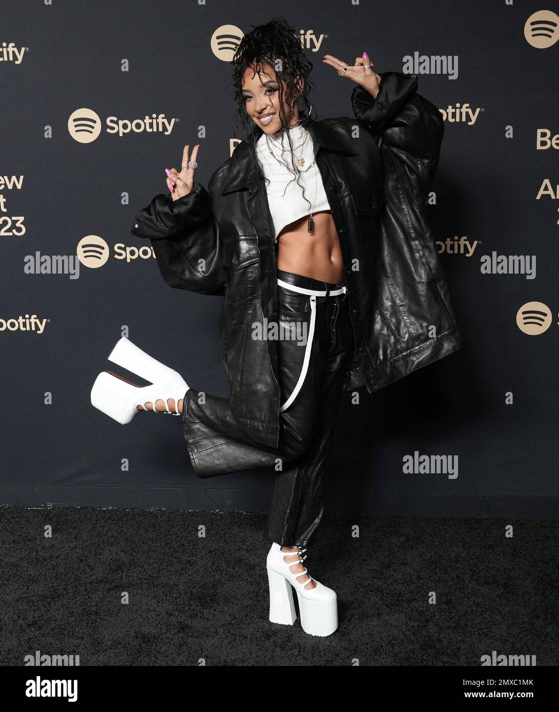 West Hollywood, CA, February 2, 2023. Tinashe arrives at the Spotify's ...