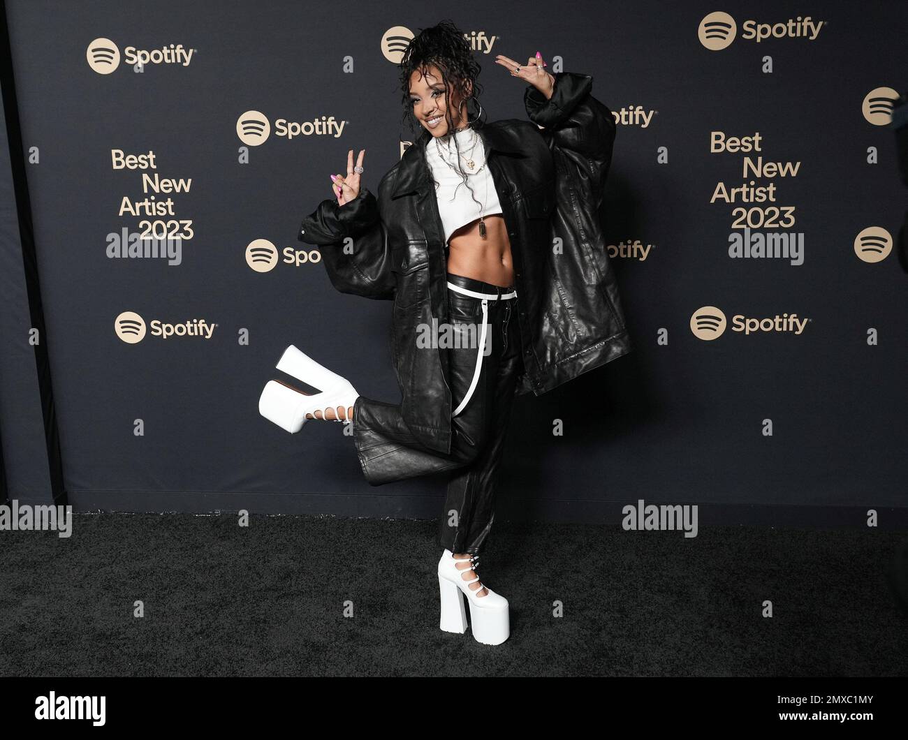West Hollywood, CA, February 2, 2023. Tinashe arrives at the Spotify's ...