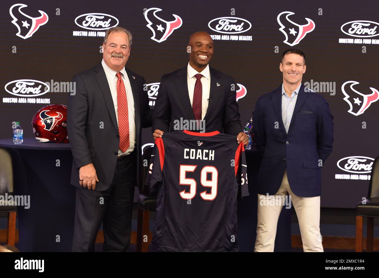 The Houston Texans Chairman and CEO Cal McNair and general manager Nick ...