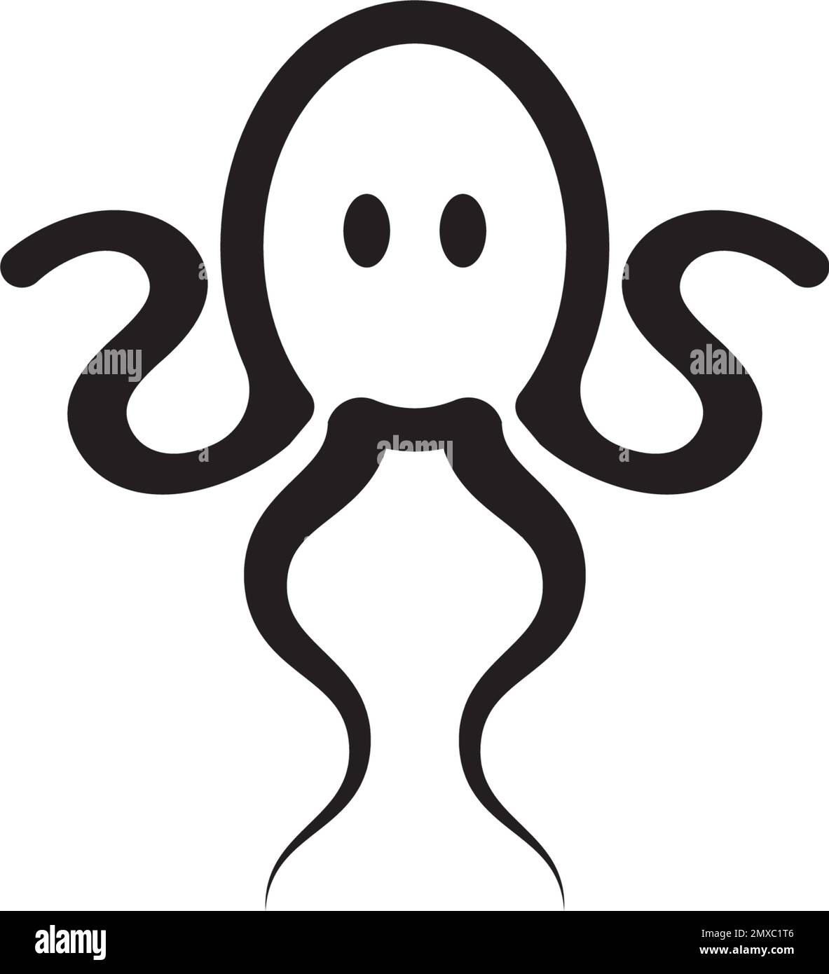 Octopus Logo Design Vector Template Symbol Concept Icon Stock Vector