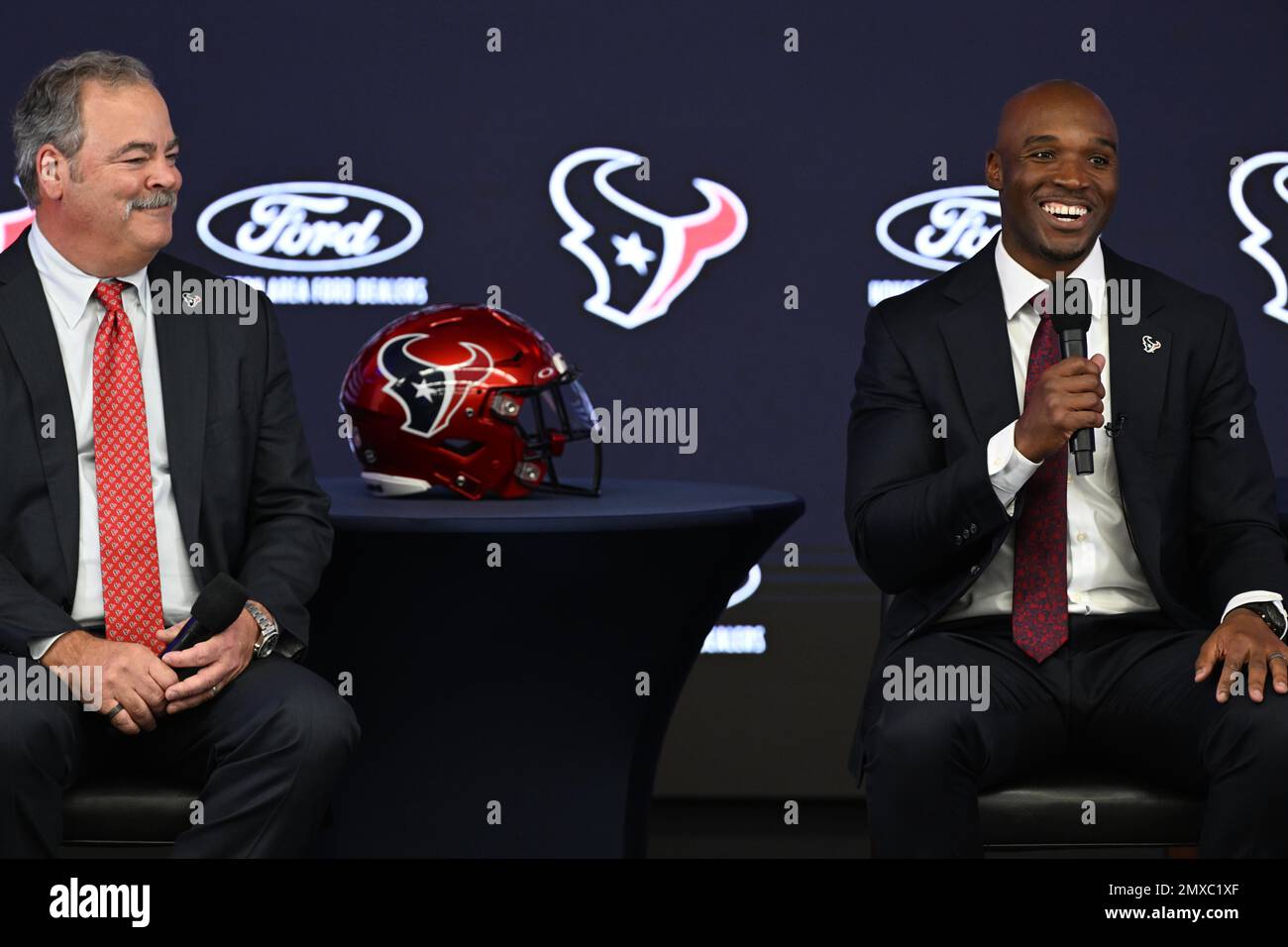 The Houston Texans Chairman and CEO Cal McNair introduces new head coach DeMeco Ryans on ...